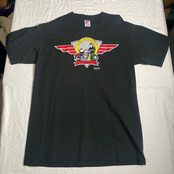 Jerzees | Shirts | Vintage Born To Be Riled Maxine T Shirt L Black ...